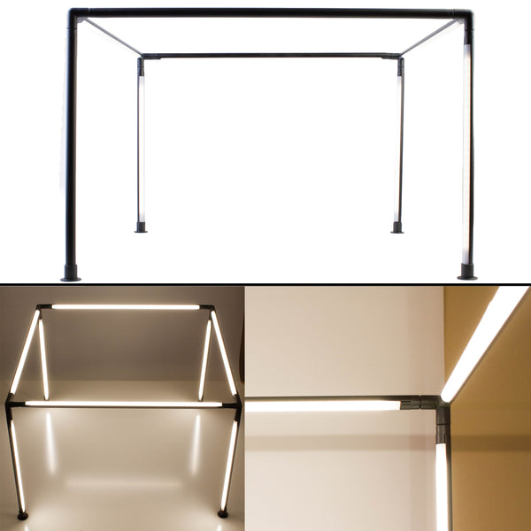 Horizontal LED 4 sided Pole light 4000K Model FY-Q series for Showcase ...