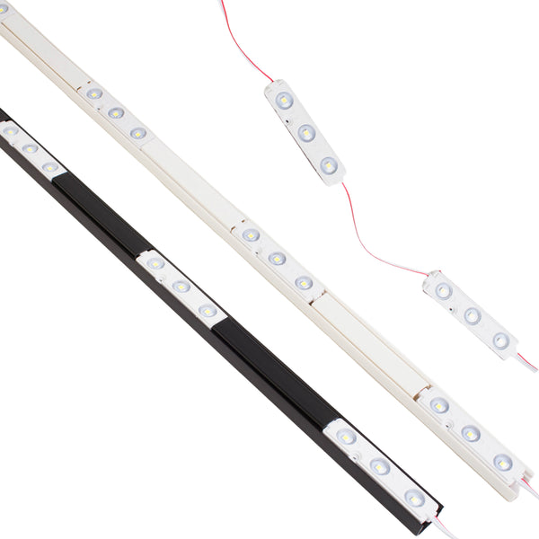 24v Storefront LED track + Red Z3030 Super Bright LED Light | LEDUpdates