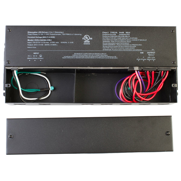 UL listed 24v 4x (96w) 384w 0-10V TRIAC dimmable Class 2 LED Driver ...