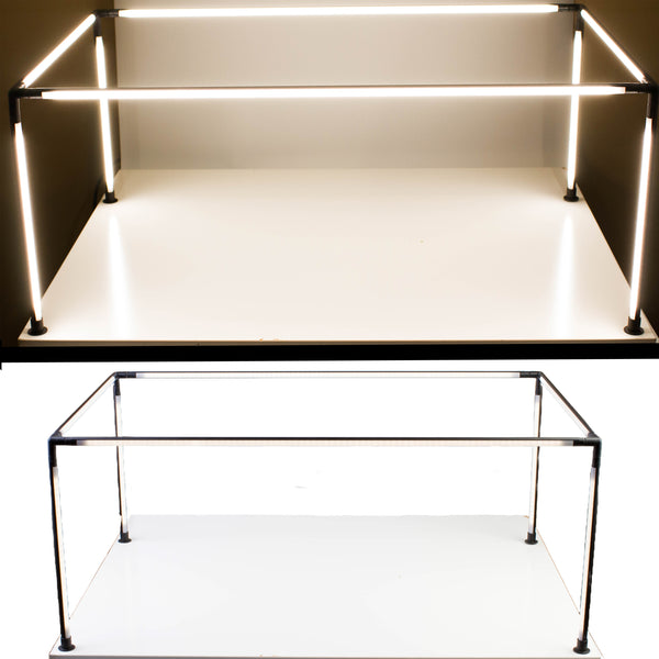 Horizontal LED 4 sided Pole light 4000K Model FY-Q series for Showcase ...