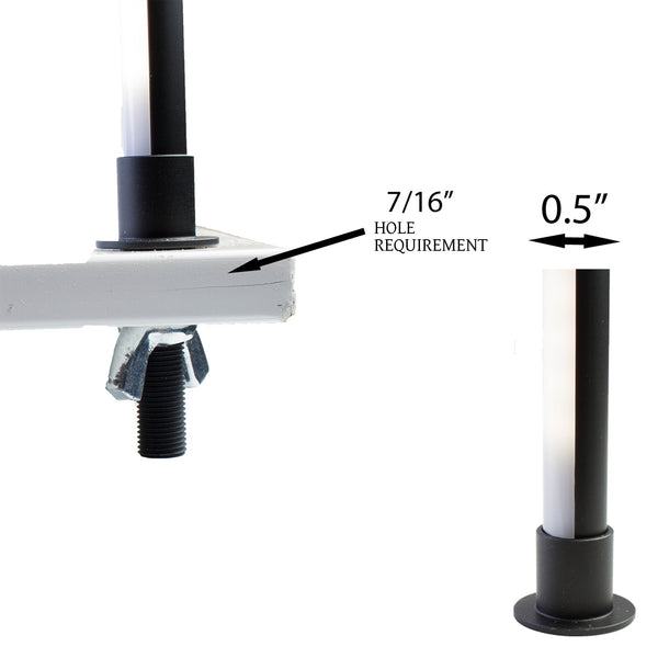 Horizontal LED 3 sided Pole light 4000K Model FY-H2 series for Showcas ...